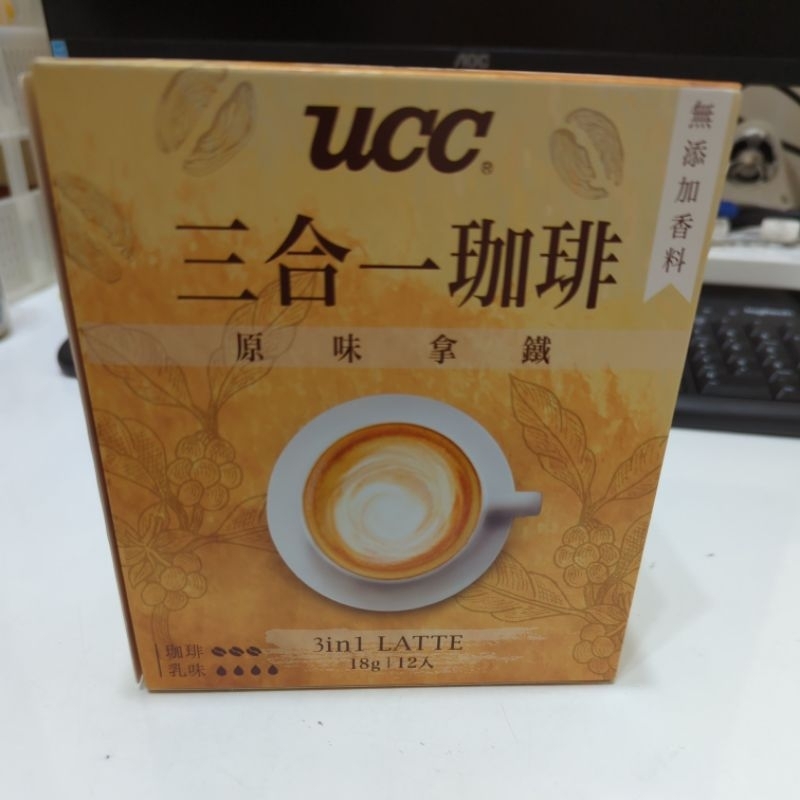 UCC 三合一 原味拿鐵 咖啡 3合1 18g 12入 即溶 | 蝦皮購物