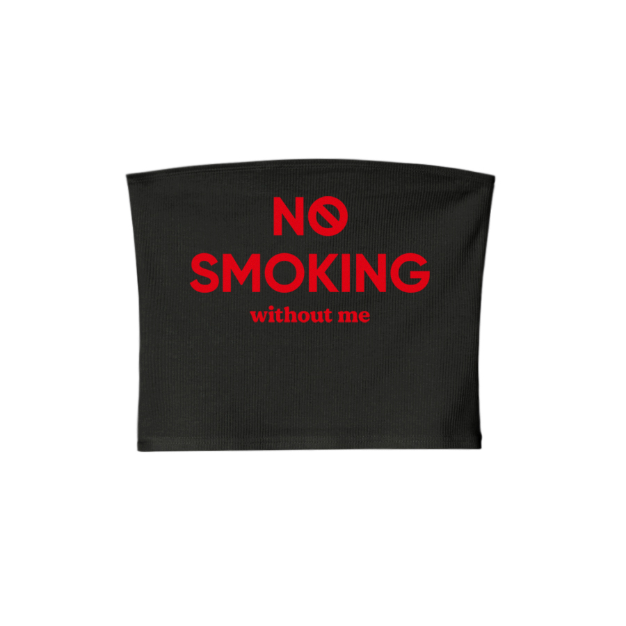 NO SMOKING WITHOUT ME TUBE TOP - MJN | 蝦皮購物