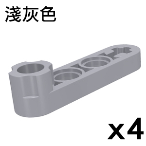 樂高 LEGO 淺灰色 1x4 薄臂 圓孔 十字孔 連接器 2825 6331574 科技 Gray Liftarm | 蝦皮購物