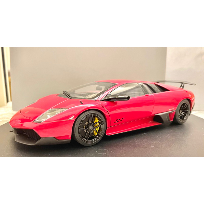 Autoart 1/18 Lamborghini 藍寶堅尼 LP670-4 SV Rosso Targa 桃紅74626 | 蝦皮購物