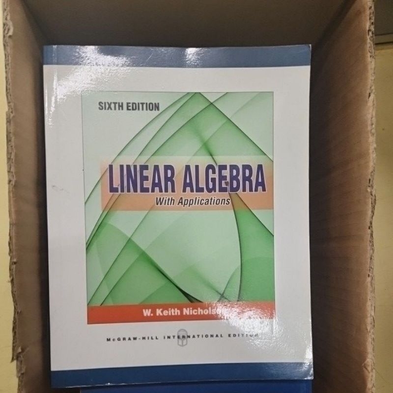 線性代數 Linear Algebra With Applications 6 E Keith Nicholson 蝦皮購物