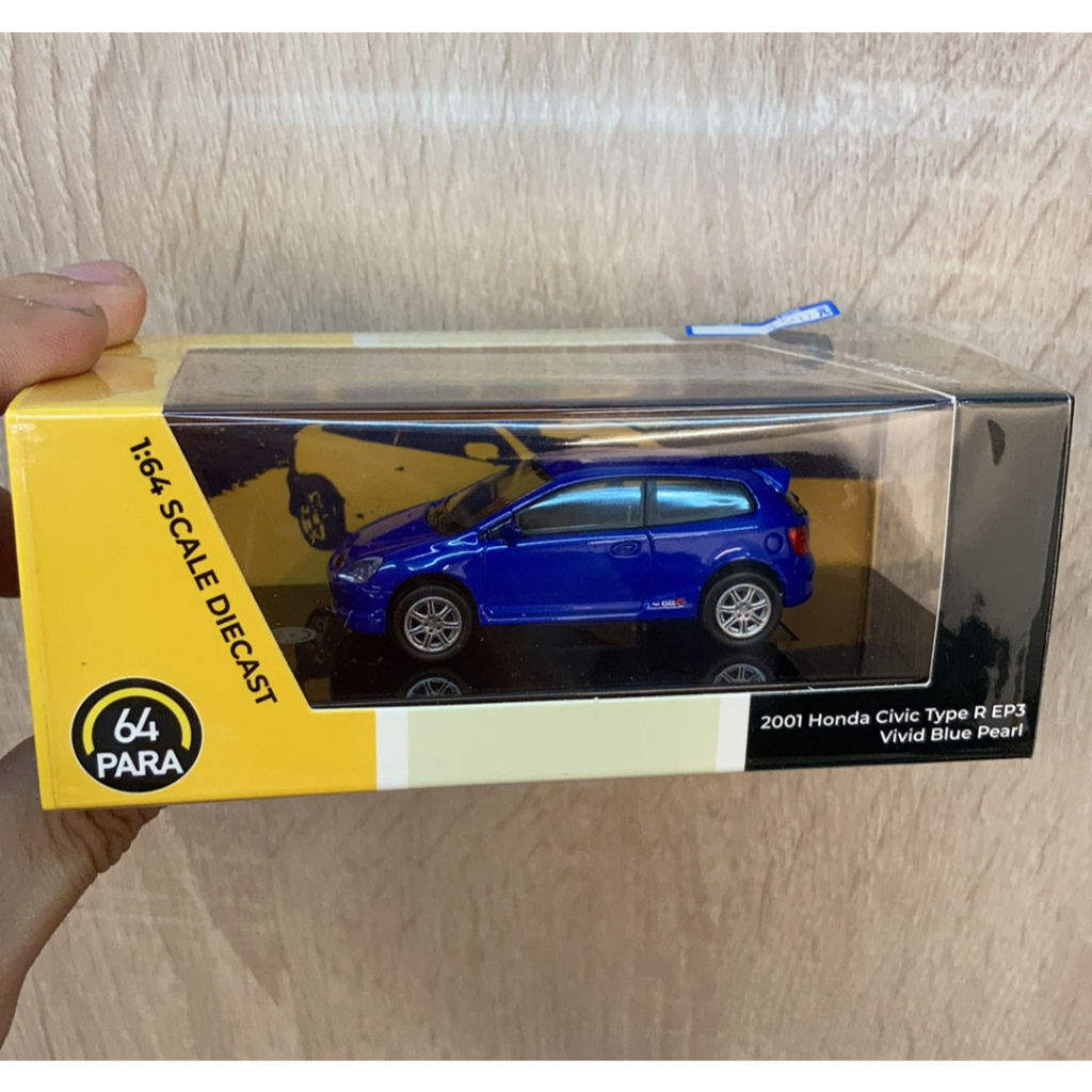 (小賈車庫) 1/64 PARA 藍珍珠 2001 HONDA CIVIC TYPE R EP3 vivid blue | 蝦皮購物