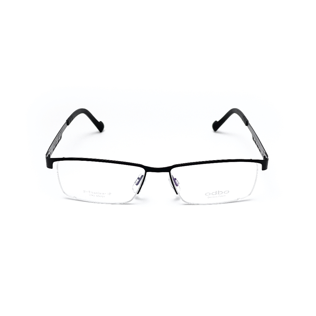 【全新特價】odbo 鈦金屬光學眼鏡鏡框 1741 C1D 亮黑色 輕量化無螺絲設計 | 蝦皮購物