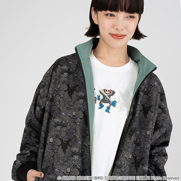 【現貨】日本品牌 Graniph X 勇者鬥惡龍 滿版印花刺繡 兩面穿外套 聯名款夾克 日系DQ+g ダークモンスター | 蝦皮購物