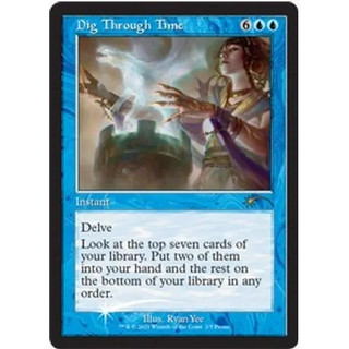 MTG Dig Through Time (Retro Frame)[Foil]- (WPN) | 蝦皮購物