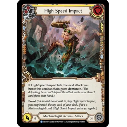 FAB[Flesh and Blood]:High Speed Impact (Yellow)-(CRU)三彈初版 | 蝦皮購物