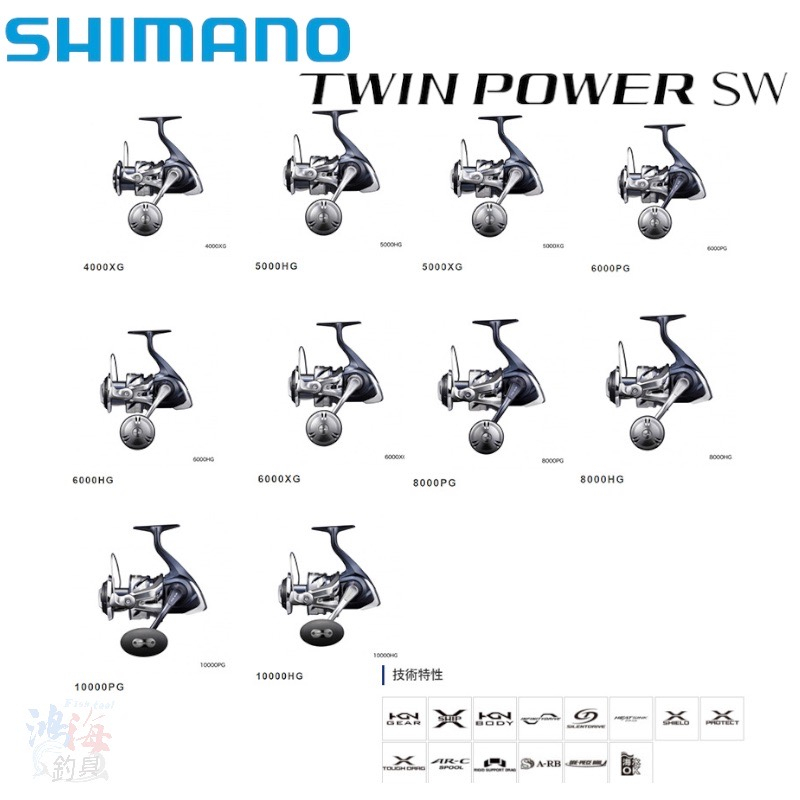 《SHIMANO》21 TWIN POWER SW 紡車捲線器 中壢鴻海釣具館 | 蝦皮購物