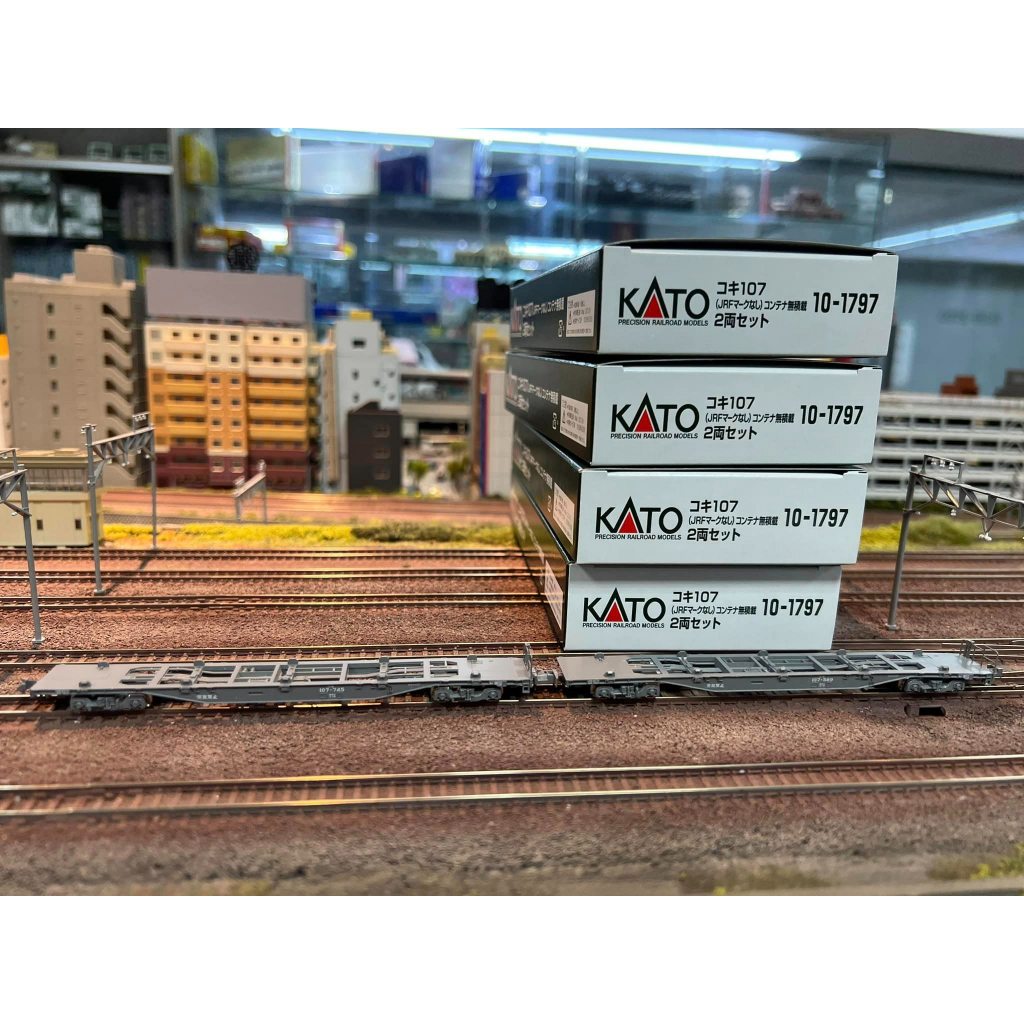 (東方模型) kato 10-1797 コキ107 (JRFマークなし) コンテナ無積載 2輛 | 蝦皮購物