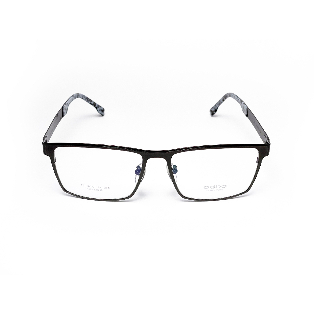 【全新特價】odbo 鈦金屬光學眼鏡鏡框 1798 C2AD 亮槍色 輕量化無螺絲設計 | 蝦皮購物