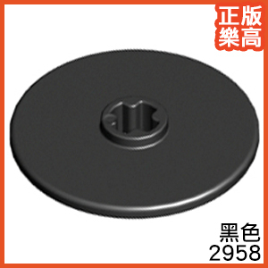 樂高 LEGO 黑色 3x3 磁盤 圓盤 輪子 十字孔 2958 4218868 Black Technic Disk | 蝦皮購物