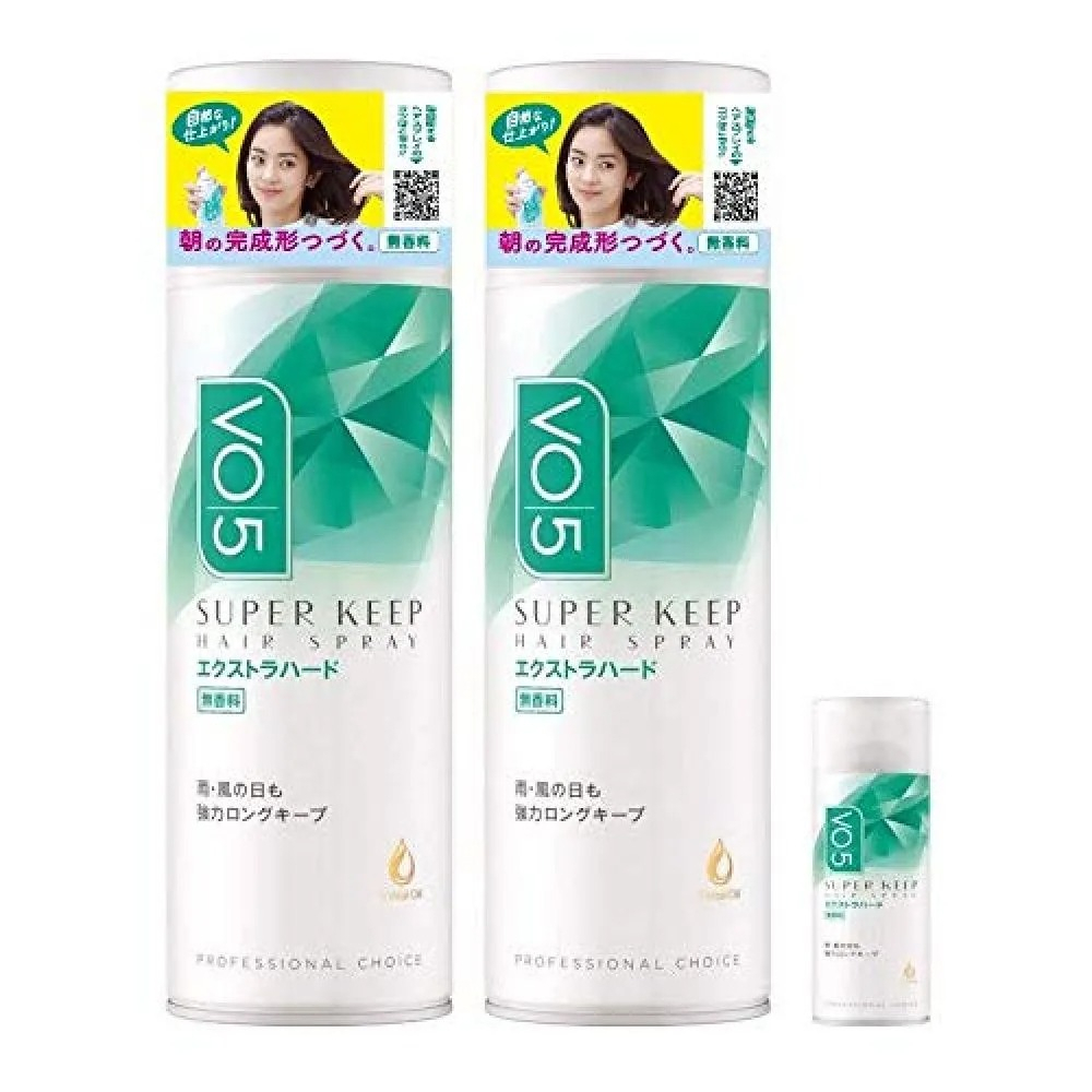 [日本代購]VO5 Super Keep Hair Spray 定型噴髮膠 330g 50g定型液 | 蝦皮購物