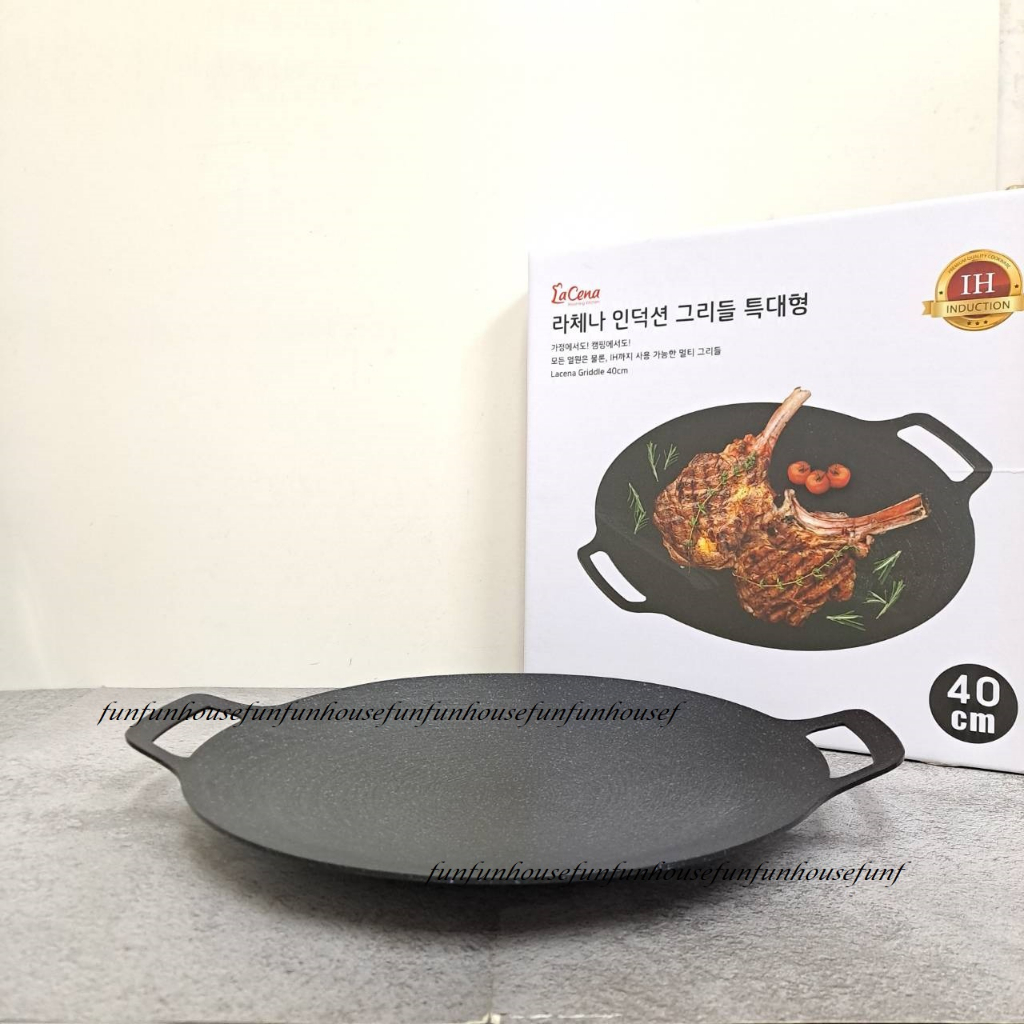 樂家-韓國Lacena 大理石重力鑄造平底鍋 萬用烤盤 IH爐電磁爐可用 多尺寸 | 蝦皮購物