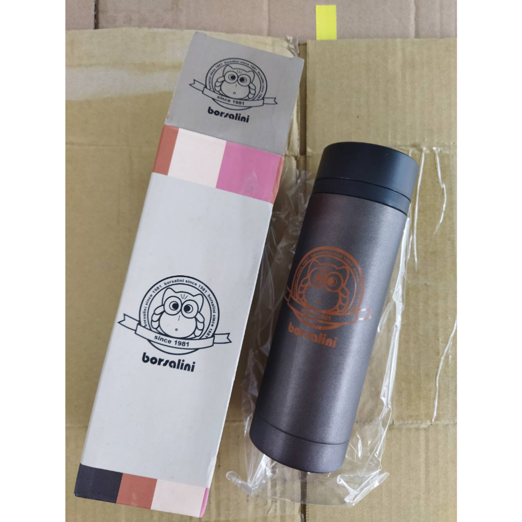 【愛買舖】全新 現貨 出清 古銅金 BORSALINI(寶莎禮妮) 貓頭鷹保溫瓶 300ML SGS檢驗合格 | 蝦皮購物