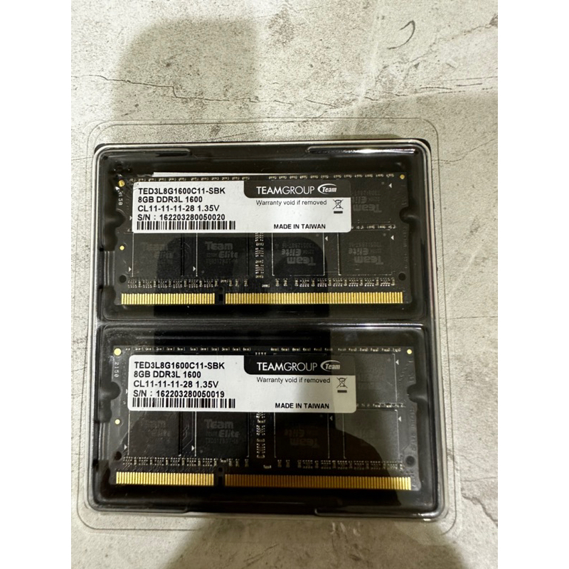 【team 十銓】elite Ddr3l 1600 16gbˍ8gx2 1 35v Cl11 筆記型記憶體 蝦皮購物