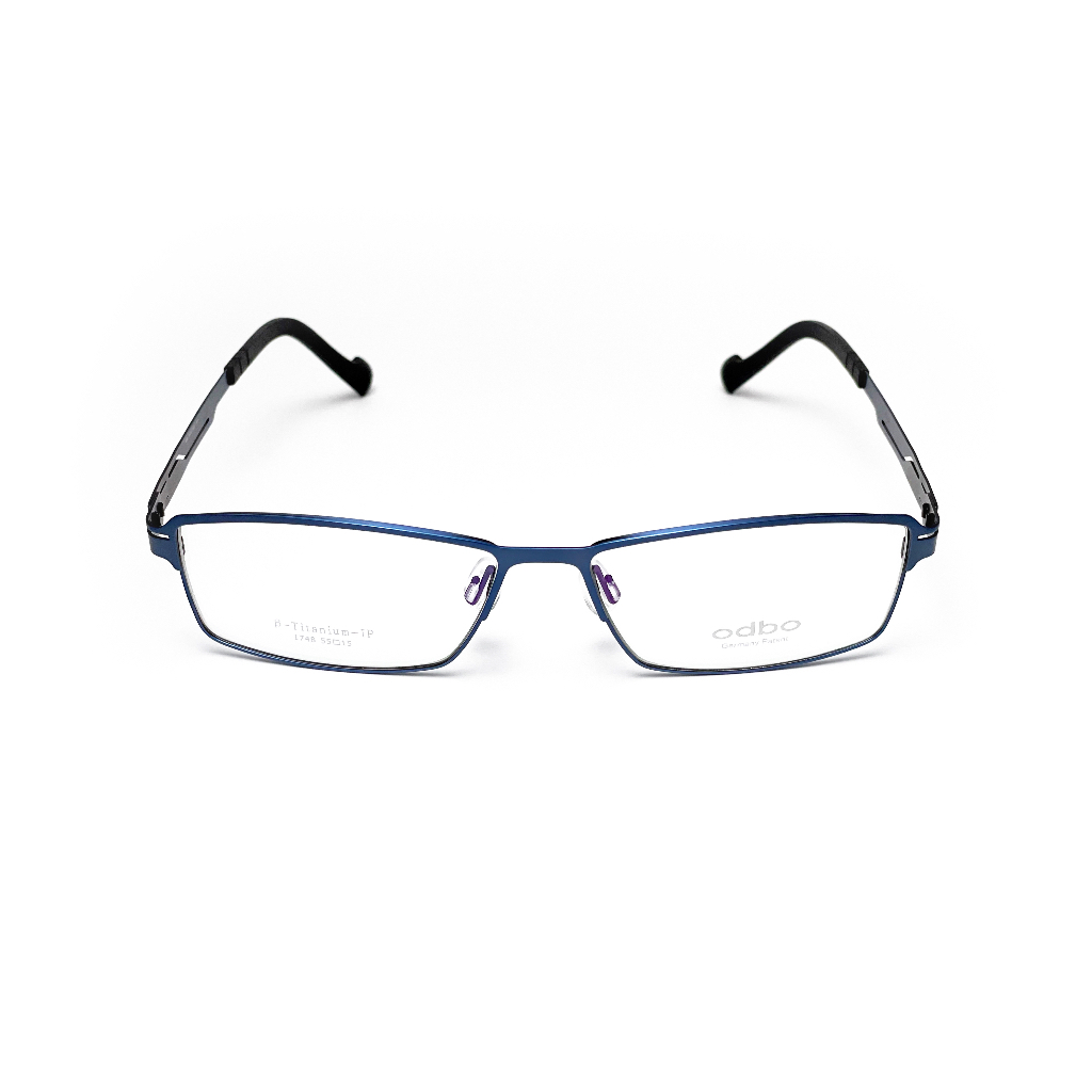 【全新特價】odbo 鈦金屬光學眼鏡鏡框 1748 C53 消光寶藍色 輕量化無螺絲設計 | 蝦皮購物