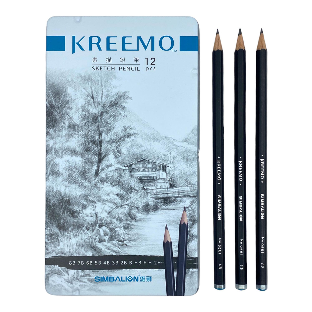 【彩虹文具小舖】雄獅 KREEMO 素描鉛筆 素描筆 製圖筆 繪圖筆 KMPC-9561 | 蝦皮購物