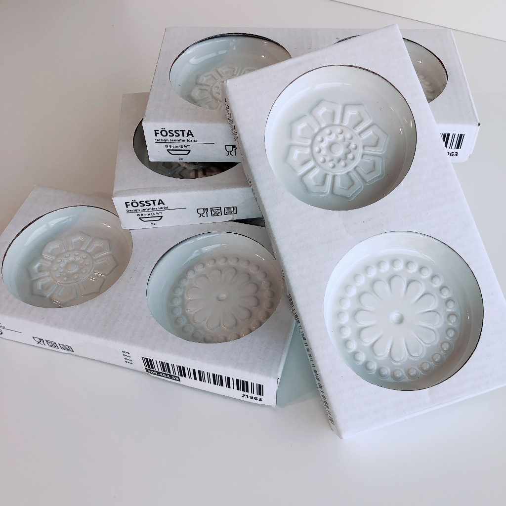 *IKEA*FOSSTA 醬料碟 2件組 白色/徽型花紋(商品須單獨出貨，併單請先詢問) | 蝦皮購物