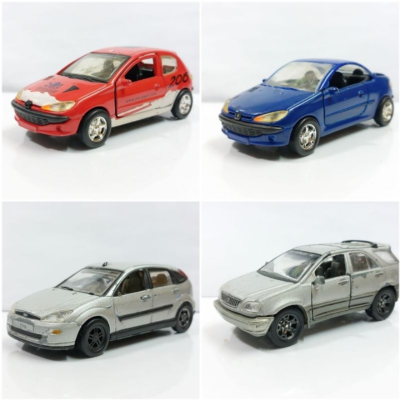 1/38 TinToys 戰損 Peugeot 206 Ford Focus Lexus RX300 | 蝦皮購物