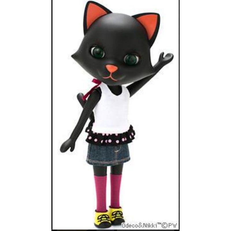 Blythe Petworks Odeco&Nikki 女孩和貓（黑貓）cat | 蝦皮購物