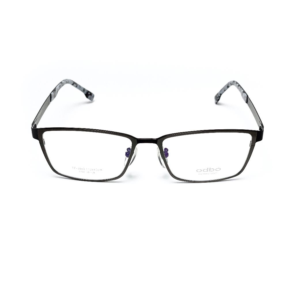【全新特價】odbo 鈦金屬光學眼鏡鏡框 1738 C2AD 亮槍色 輕量化無螺絲設計 | 蝦皮購物