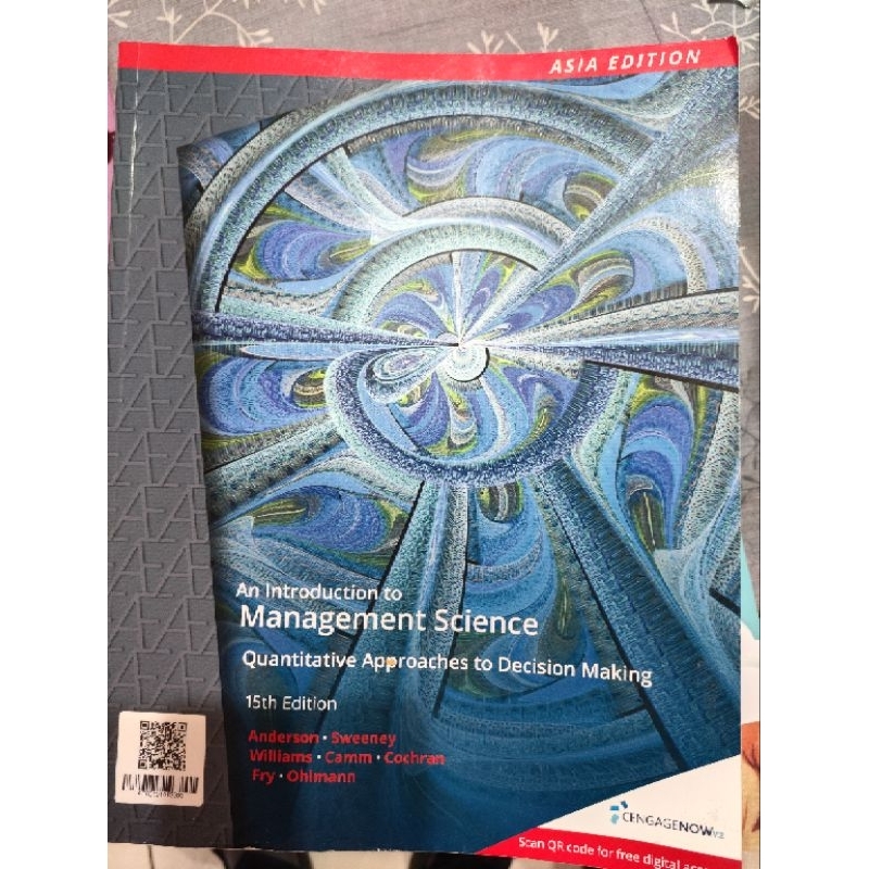 An Introduction Management science 15th edition | 蝦皮購物