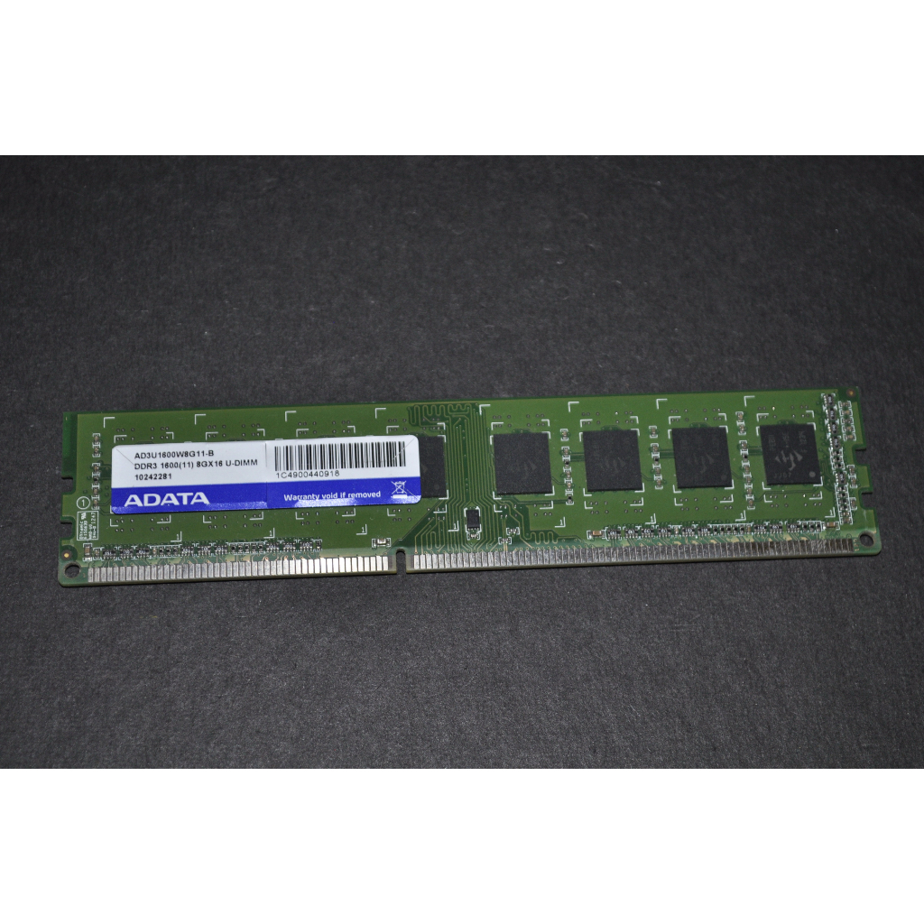 威剛 Adata Ddr3 1600 Pc3 12800 8g Ad3u1600w8g11 B 桌機 雙面 原廠終保 蝦皮購物