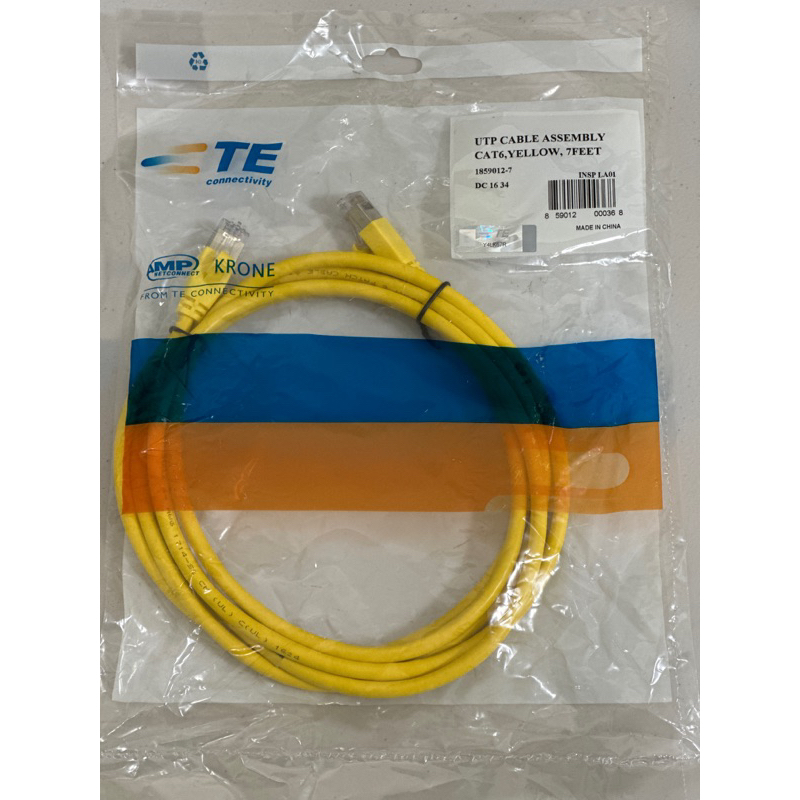 AMP cat6 3M/2M patch cord cable 網路線/跳線/cat.6/TE/資料傳輸/3米/2米 | 蝦皮購物