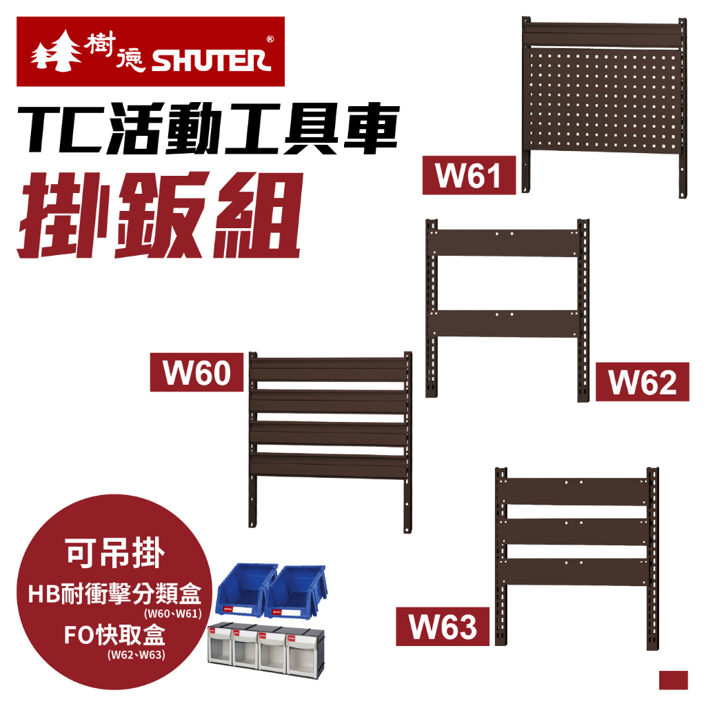 樹德 SHUTER TC工具車配件 掛板組 W60 W61 W62 W63 工具車背掛鈑 方孔掛板 | 蝦皮購物