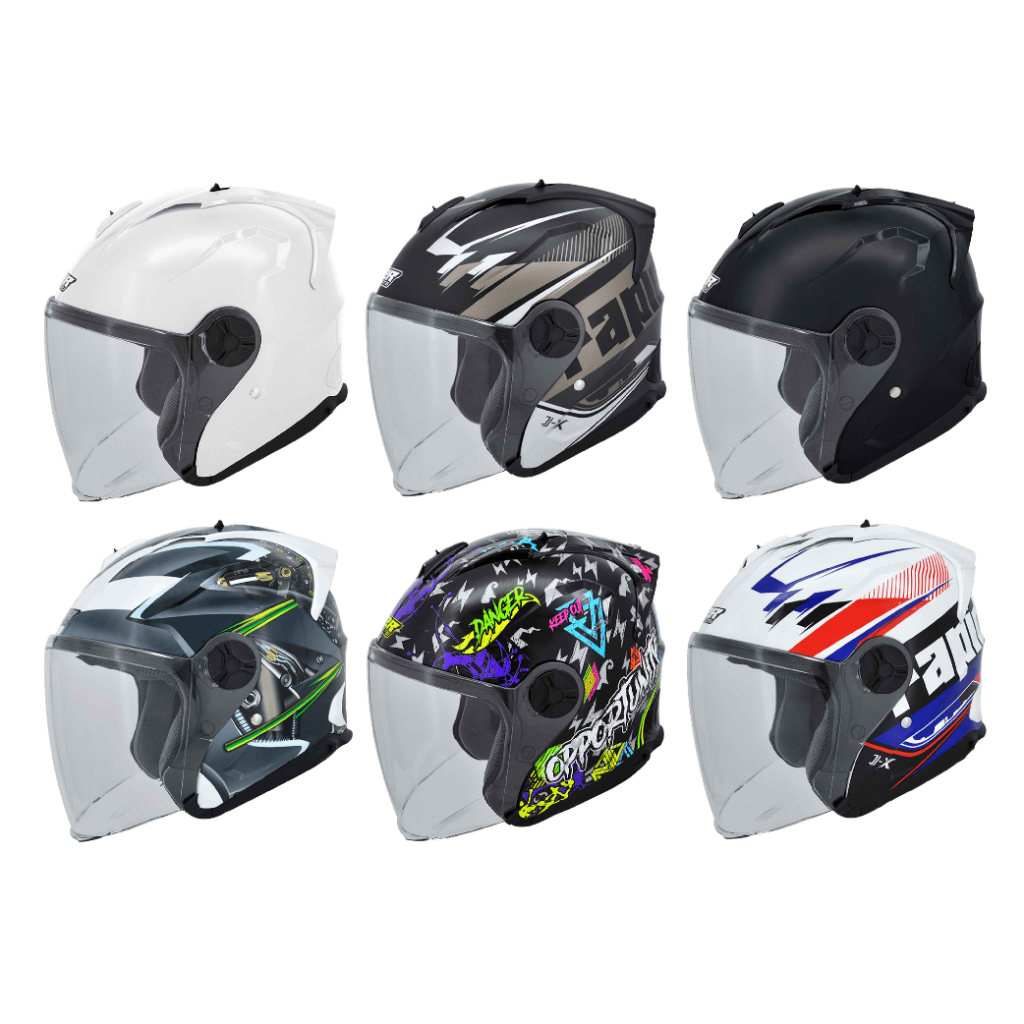 M2R J-X JX 3/4 4分之3 半罩 半罩式 雙鏡片 內墨鏡 安全帽 機車安全帽 頭盔 消光 現貨 【好安全】 | 蝦皮購物