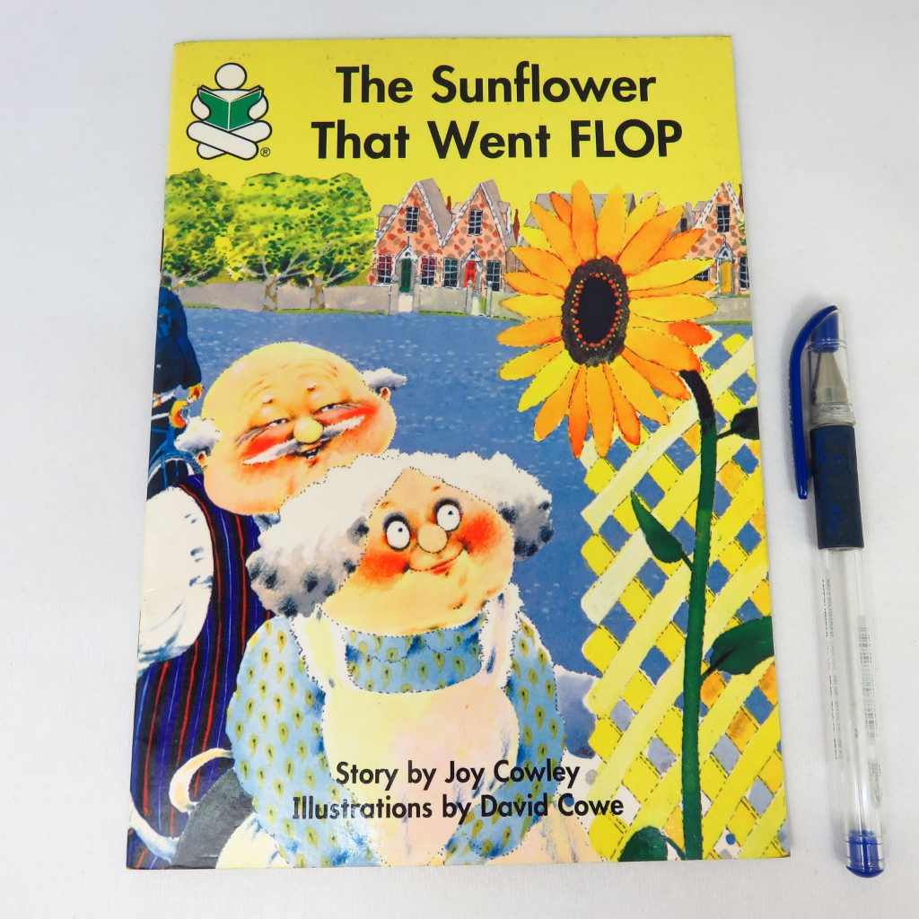 【綠鈕二手書店】＜The Sunflower That Went FLOP(兒童原文圖畫書，少數頁有劃記，不喜勿標)＞－ | 蝦皮購物