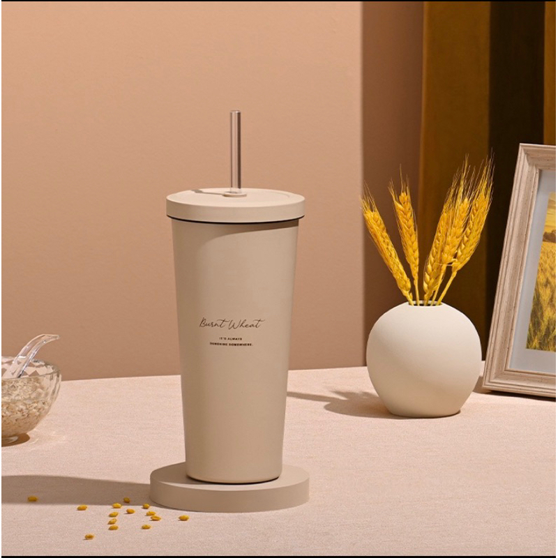 Oolab良杯製所第二代陶瓷710ml保溫保冷杯-小莊園系列#焦香小麥#奶杏色 | 蝦皮購物