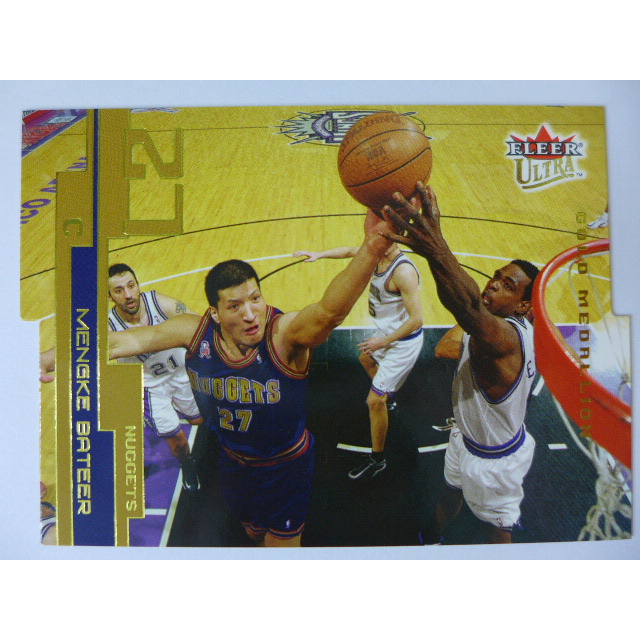 ~ Mengke Bateer ~NBA球星/中國人/移動長城/孟克巴特爾/Webber同框 2002年金版切割特殊卡 | 蝦皮購物