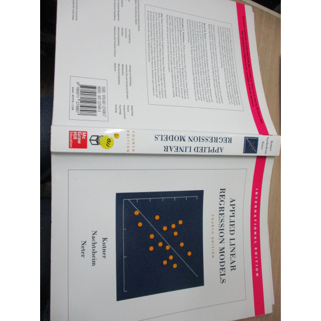 112-2(9780071274807)Applied Linear Regression Models有cd片 | 蝦皮購物