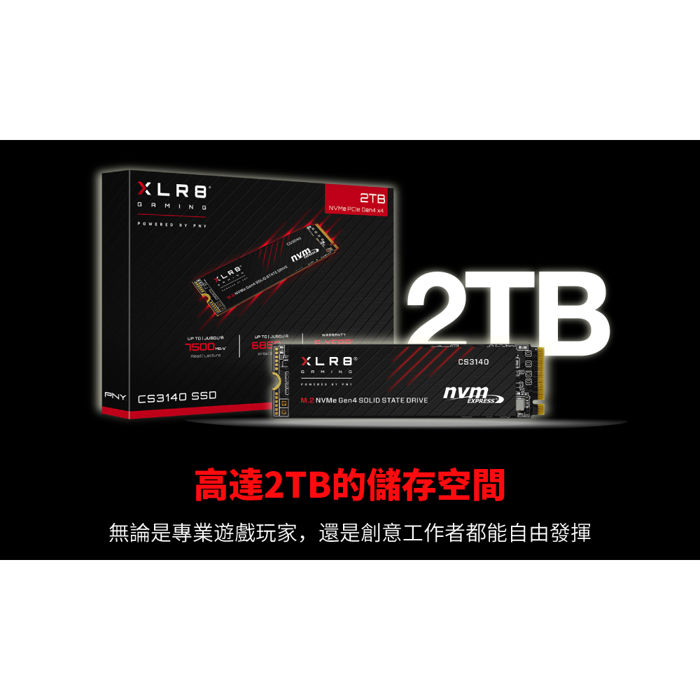 【現貨】全新公司貨PNY XLR8 CS3140 2TB M.2 2280 Gen4 SSD固態硬碟 PS5擴充 | 蝦皮購物