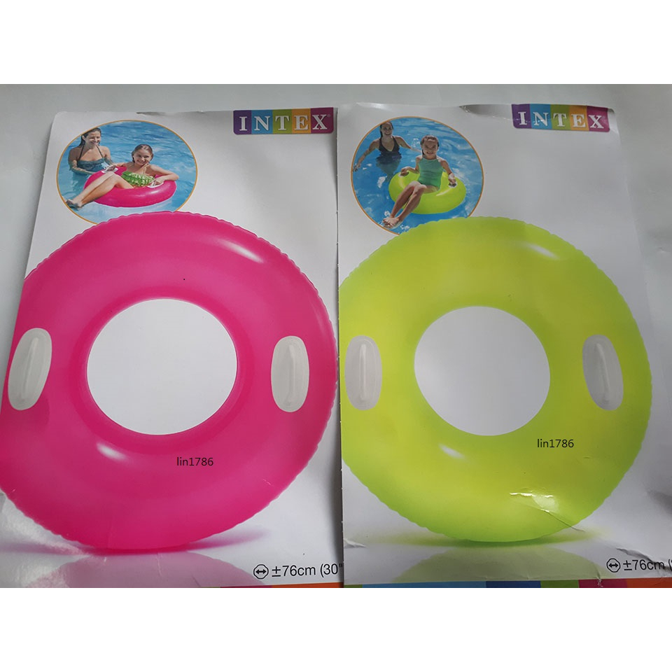 INTEX 全新品夏天玩水游泳 59258雙手把充氣戲水游泳圈 浮圈 手把游泳圈 溫泉可以用(免費檢修 瑕疵換新品) | 蝦皮購物