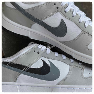 【逢甲 FUZZY】Nike Dunk Low Spray Paint 噴漆 雙勾 灰白 FD0661-100 | 蝦皮購物