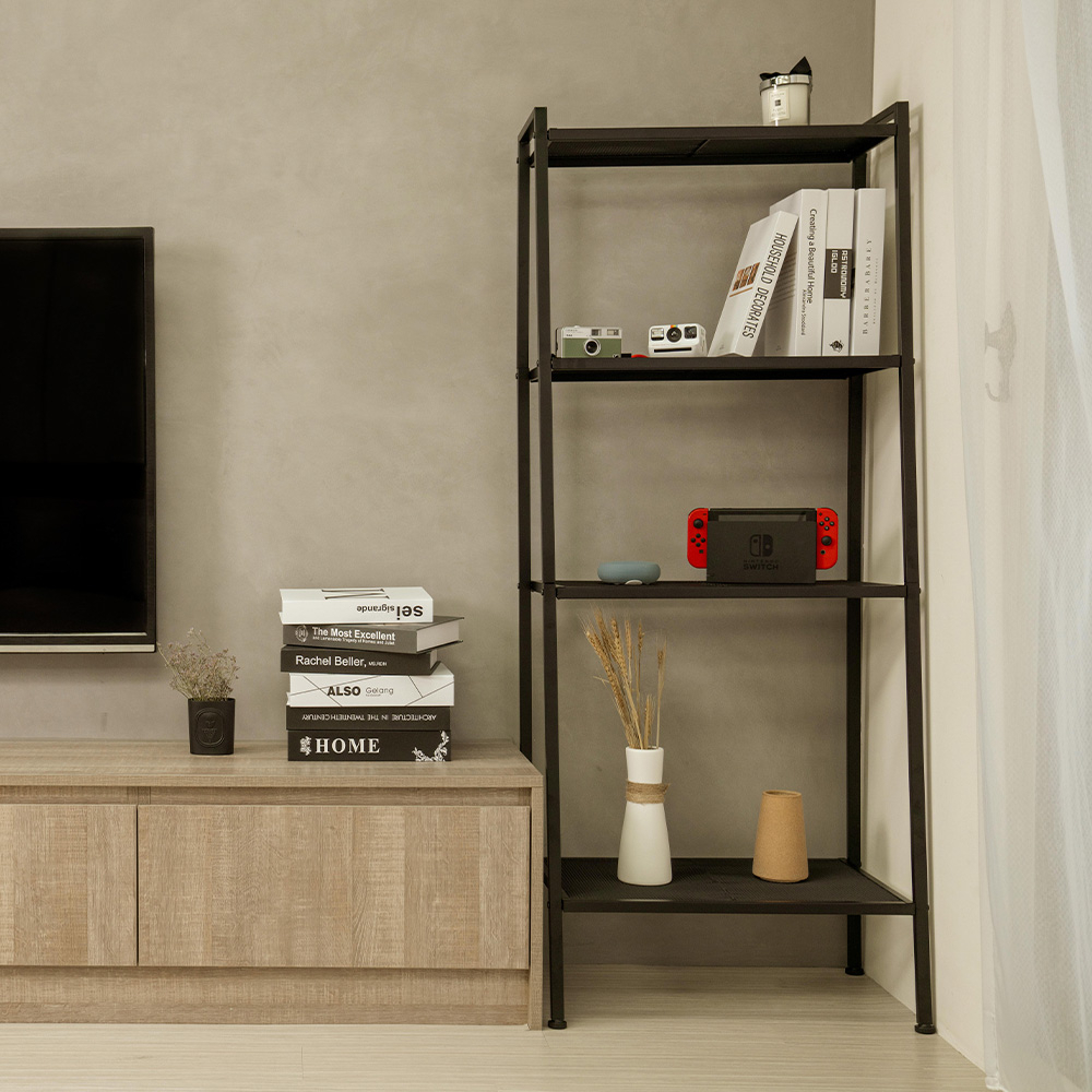 【ikloo】工業風四層梯形置物架/收納架 | 蝦皮購物