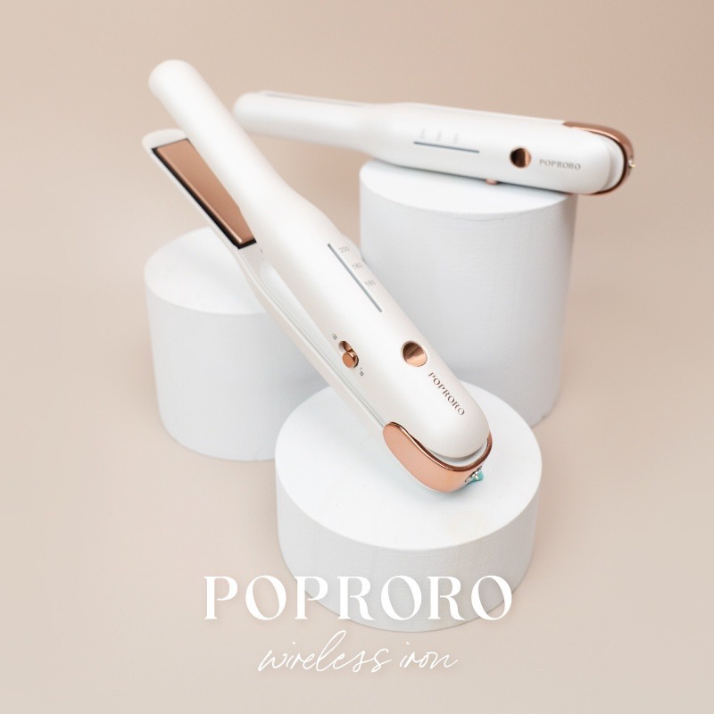 二手極新！POPRORO 帕璐璐 無線離子夾 | 蝦皮購物