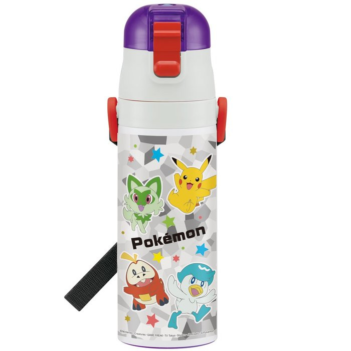 ☆88玩具收納☆日本 634789 Skater SDC4 寶可夢 皮卡丘 不鏽鋼真空保冷瓶彈跳蓋保溫杯470ml 特價 | 蝦皮購物