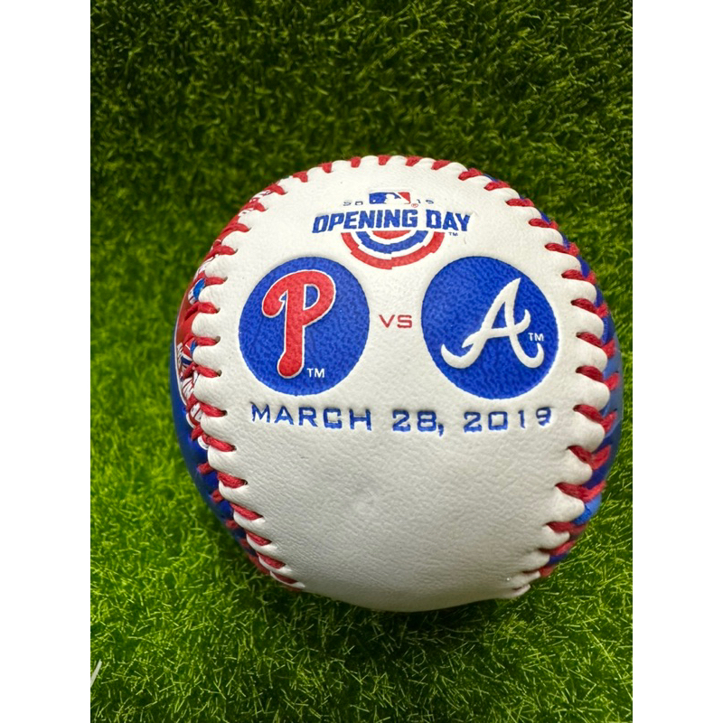 2019 MLB 費城人開幕戰對戰運動家 紀念球 | 蝦皮購物