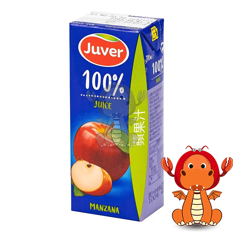 Juver 蘋果汁 200毫升 100 果汁 Juver Apple Juice 200 Ml 西班牙果汁 唯龍購物 蝦皮購物