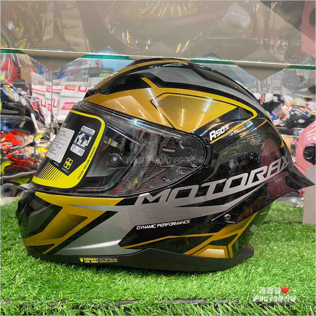 【帽帽龍】Motorax 摩雷士 R50s R50 起源 金 灰 全罩式 安全帽 空力 大鴨尾 超取免運 | 蝦皮購物