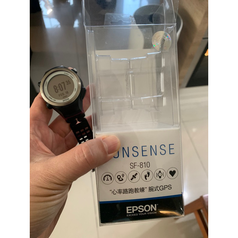 Epson Runsense SF-810 運動GPS心率偵測手錶 路跑 騎車 三鐵可用 | 蝦皮購物