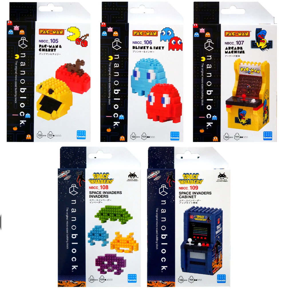 Nanoblock 迷你積木 電玩遊戲 街機 Pac-Man 吃豆人 小精靈 小蜜蜂 NBCC_105 NBCC_109 | 蝦皮購物