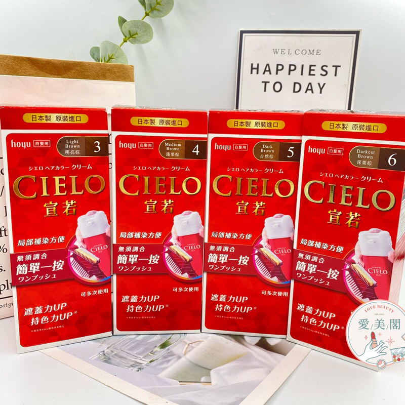 現貨開發票 台灣公司貨 CIELO 宣若 EX染髮霜 白髮專用 簡單一按 40g+40g 4A 5號 6號 7號 梳子染 | 蝦皮購物