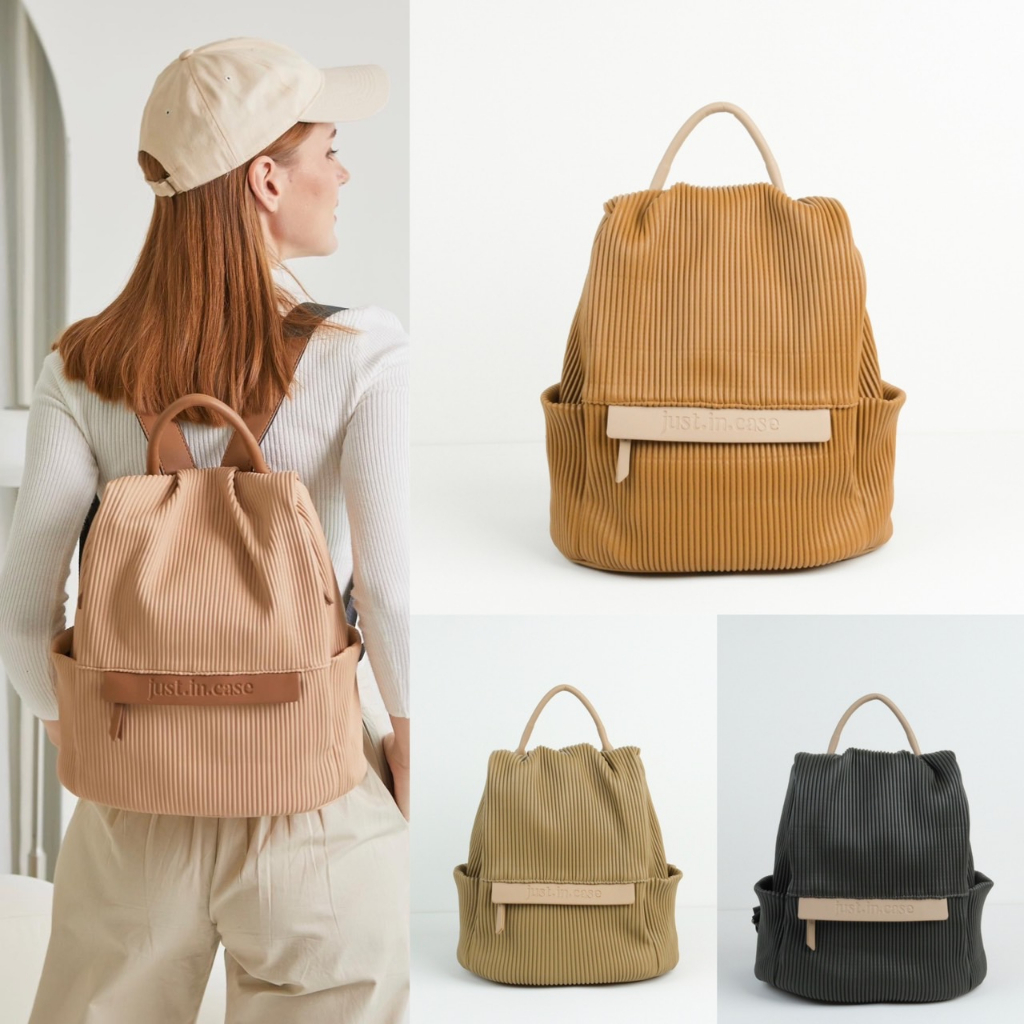 預購｜🇹🇭Just in case泰國設計品牌包 文青設計超纖皮革後背包BROOK / BEAM / BECK | 蝦皮購物