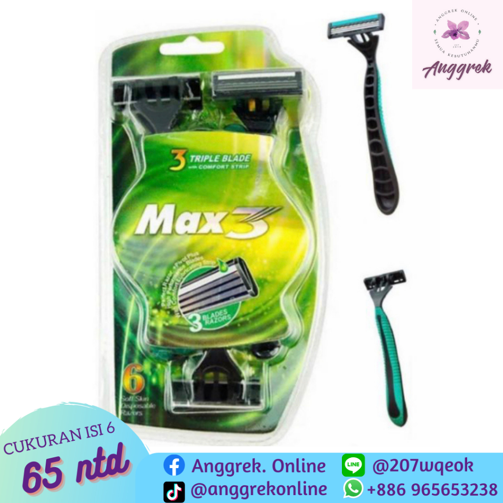 ANGGREKTW CUKURAN ISI 6 / MANUAL SHAVER 6 PCS | 蝦皮購物