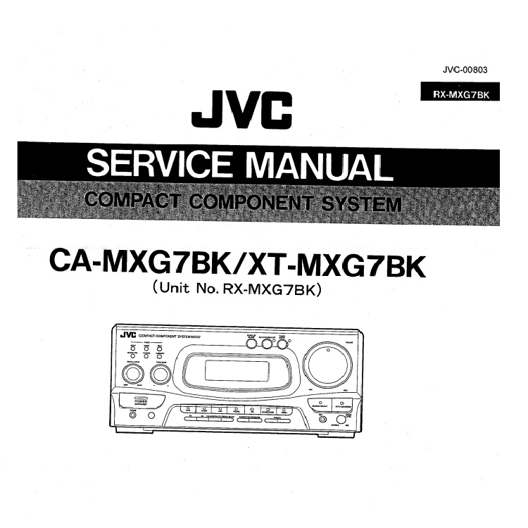 瑞泰爾的柏森 JVC CA-MXG7BK CA-MXG9BK XT-MXG7BK 維修手冊 | 蝦皮購物