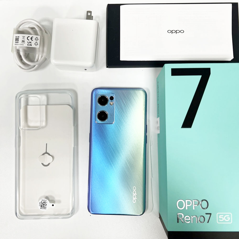 【福利機】OPPO Reno7 5G (8G/256G)星雨藍/星河漸變 智慧型手機 | 蝦皮購物