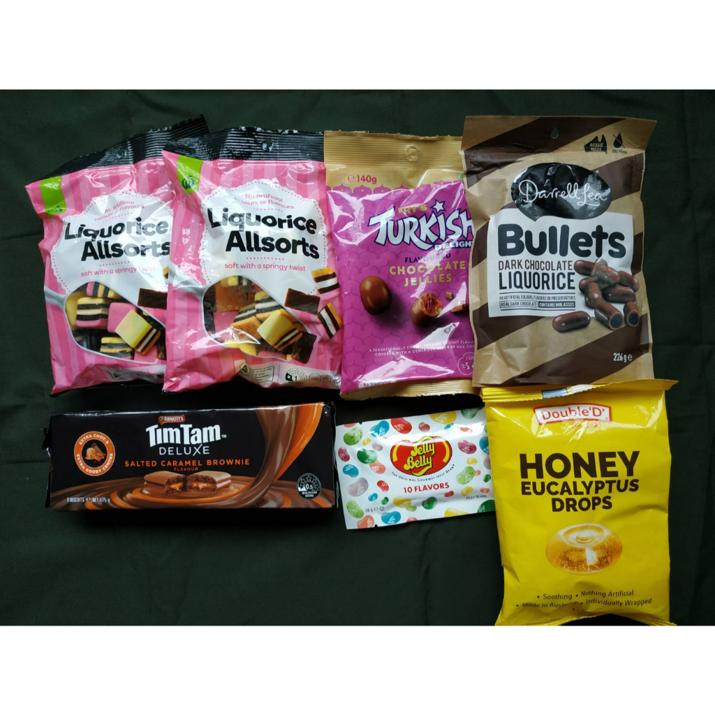 澳洲零食Tim Tam鹹焦糖Darrell Lea甘草糖土耳其糖水果軟糖蜂蜜尤加利糖 | 蝦皮購物